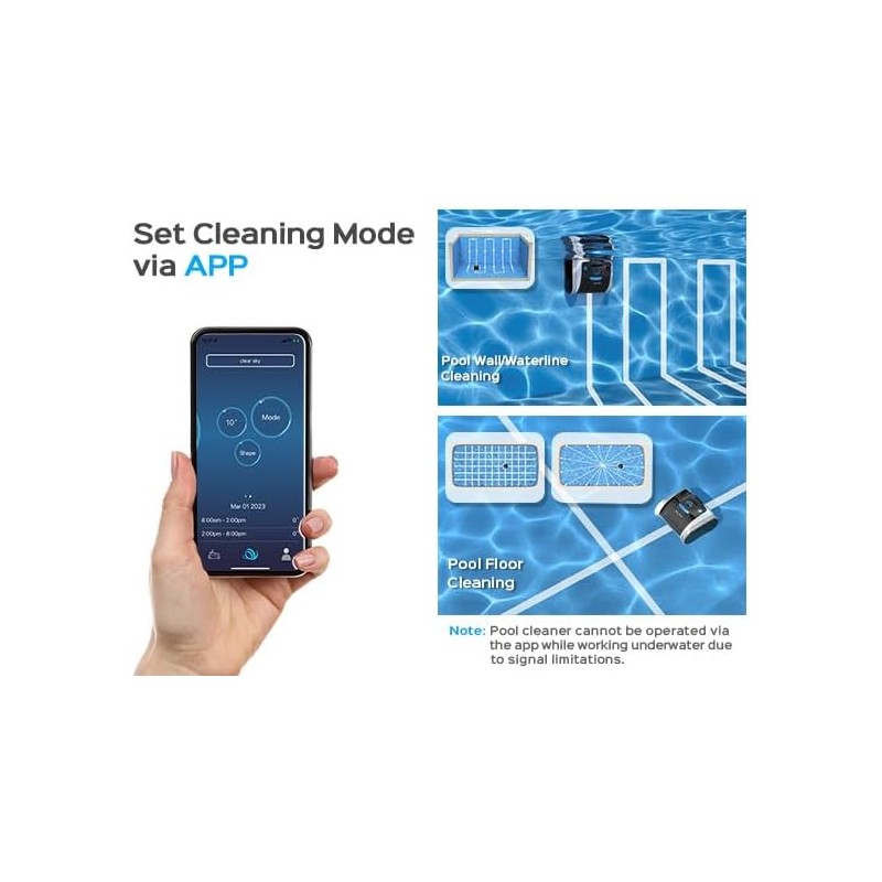 WYBOT Osprey 700 Max - Robot Pulitore con App mobile per Piscina